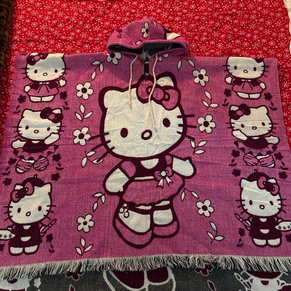 Hello Kitty | Jackets & Coats | Hello Kitty Pink Hooded Poncho | Poshmark